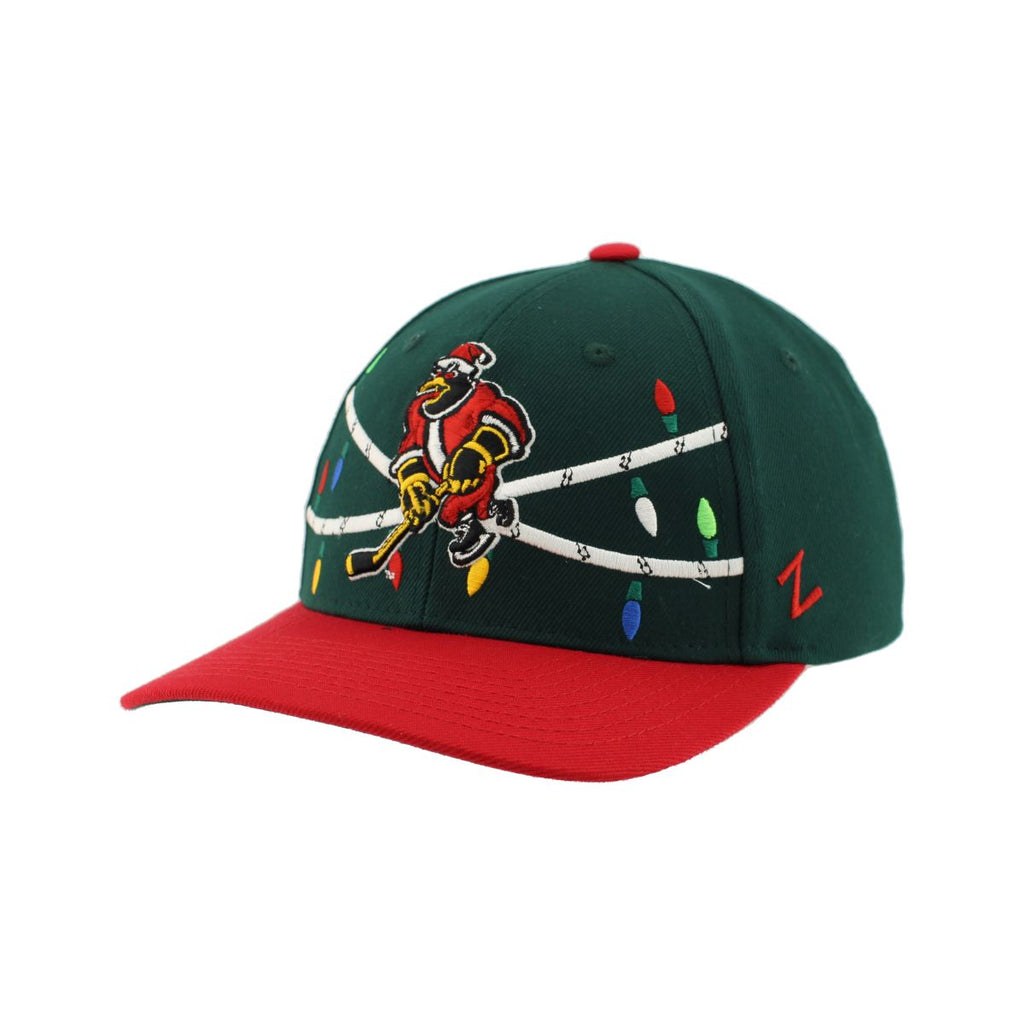 WBS Penguins Christmas Lights Snapback Hat – Wilkes-Barre Scranton ...